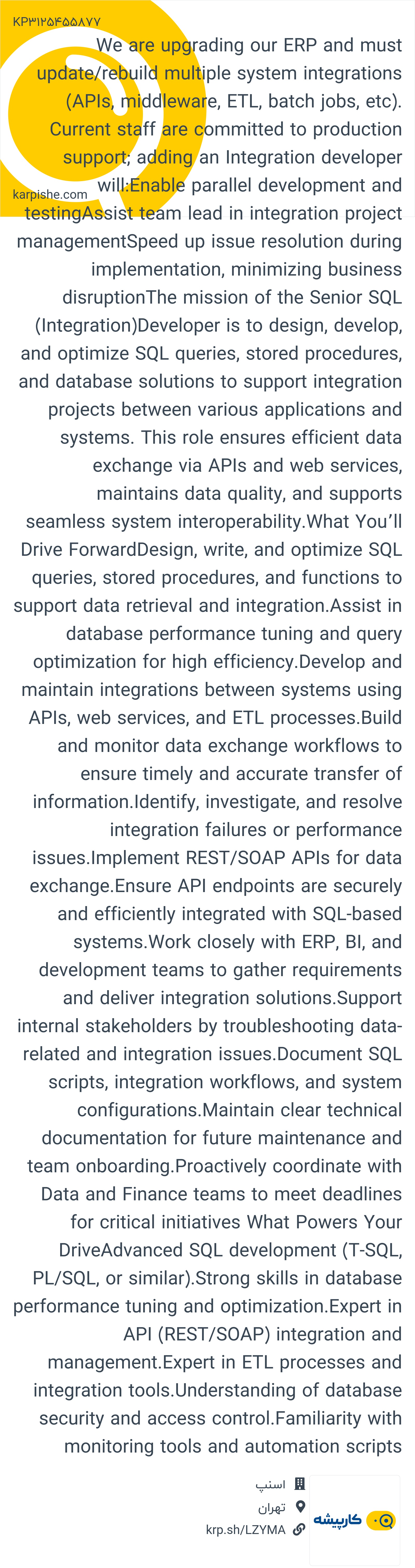We are upgrading our ERP and must update/rebuild multiple system ...